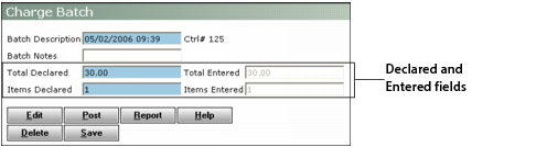 Posting a Charge Batch